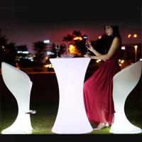 China Indoor and Outdoor used High Top LED bistro table for sale