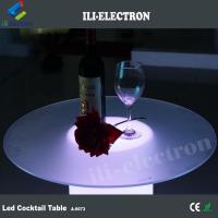 China Glass table top illuminated led bar tables for sale