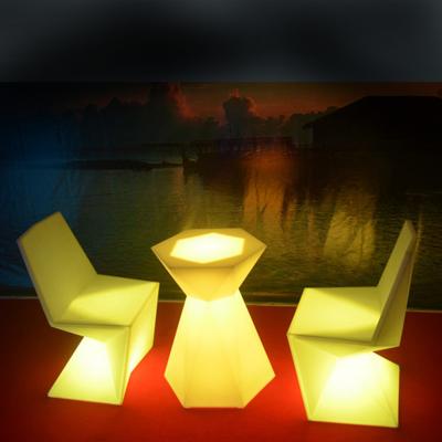 China Plastic LED Glow Furniture Infarad Remote Control For Outdoor event for sale