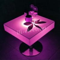 China commercial used PE plastic LED glowing table for sale