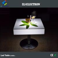 China commercial used PE plastic LED glowing table for sale