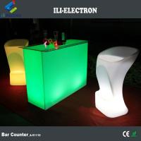 China Commercial Luminous LED Bar Counter , Rectangle LED Glow Table Waterproof for sale