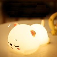 China High Quality Cute Silicone Table Lamp Custom Tap Control Silicone Night Light For Kids for sale