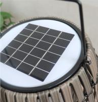China Portable Rattan Garden Solar Lights IP65 Water Resistant For Outdoor for sale