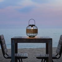 China Waterproof Rattan Garden Lanterns , Outdoor Rattan Solar Lights For Balcony Decoration for sale