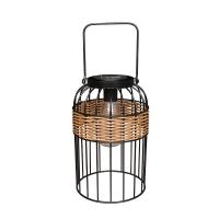 China Outdoor Solar Rattan Garden Lanterns Waterproof 3500K Warm White for sale