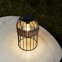 China Outdoor Solar Rattan Garden Lanterns Waterproof 3500K Warm White for sale