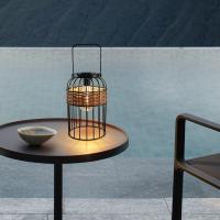 China Outdoor Solar Rattan Garden Lanterns Waterproof 3500K Warm White for sale