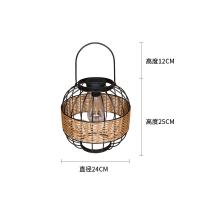 China Waterproof Outdoor Rattan Lamp Shades For Balcony Garden Yard for sale