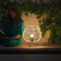 China Bedroom bedside lamp Chinese style tea room atmosphere lamp bamboo rattan table lamp for sale