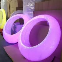 China Outdoor Entertainment colorful hanging swing chair lighting Remote Control LED Illuminated Swing for sale