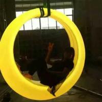 China Outdoor Entertainment colorful hanging swing chair lighting Remote Control LED Illuminated Swing for sale