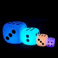 China Illuminated Outdoor LED Cube Light Dice Style 15cm 20cm 30cm IP65 Waterproof For Outdoor Events for sale