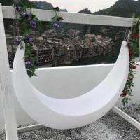 China Event decor glowing plastic led moon swing for sale