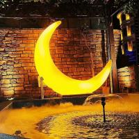 China Glow Led Moon Chair with Rechargeable Lithium Battery for sale
