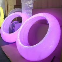 China Event Decor Glowing Plastic Led Patio Swing Light Outdoor Furniture for sale