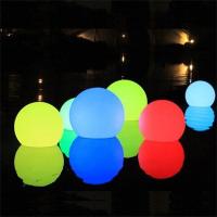 China PE Plastic Glow Ball Light 16 Colors Changing Rechargeable Remote Control for sale