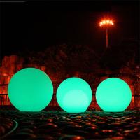 China PE Plastic Glow Ball Light 16 Colors Changing Rechargeable Remote Control for sale