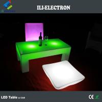 China 4 Legs LED Light Cocktail Table , 16 Colors Changing LED Glow Table Remote Control for sale