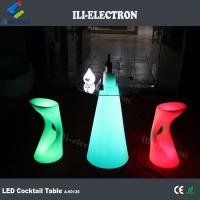 China Colorful LED Light Up Cocktail Tables Rechargeable For Party for sale