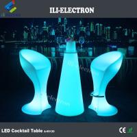 China Colorful LED Light Up Cocktail Tables Rechargeable For Party for sale