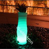China Remote Control LED Flower Pot , Decorative Illuminated Plant Pots For Home for sale