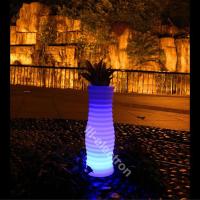 China Remote Control LED Flower Pot , Decorative Illuminated Plant Pots For Home for sale