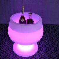 China Wine Plastic LED Ice Bucket Flashing Rechargeable For Outdoor for sale