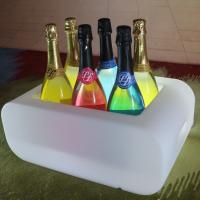 China CE/ ROHS Certificate SMD 5050 PE Plastic LED Ice Bucket 16 Colors Changing Illuminated for sale