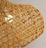 China Wabi-Sabi Rattan Chandelier Art Lamps Hand Woven Rattan Latern For Garden for sale
