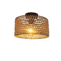 China Industrial Style Retro Hallway Balcony Creative Personality Pendant Lamp Woven Ceiling Light for sale