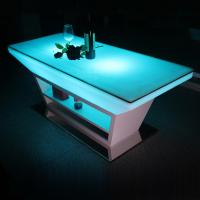 China PE Plastic LED Cocktail Table With Strobe Lighting Modes And Powered By Rechargeable Lithium Battery for sale