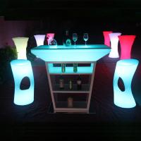 China PE Plastic LED Cocktail Table With Strobe Lighting Modes And Powered By Rechargeable Lithium Battery for sale