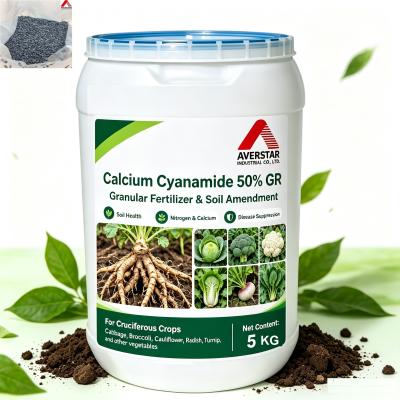 China Calcium cyanamide 50% GR to killing root knot nematodes Low toxicity, soil treatment agent, integrated medicine and fertilizer , hydrolyzes to produce melamine, kills root knot. for sale