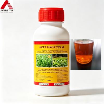 China Hexazinone 25% SL 75% WDG 98% Tech a systemic and residual triazine herbicide for sale