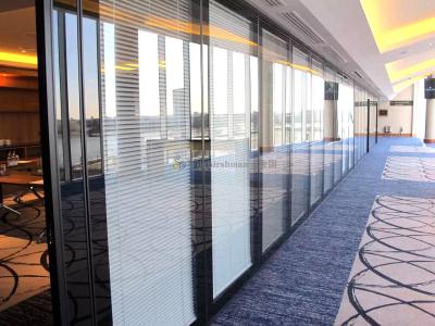 China Glass Soundproof Partition Wall with STC 42-48 dB Rating and 60-120 Minute Fire Resistance for Office Spaces for sale