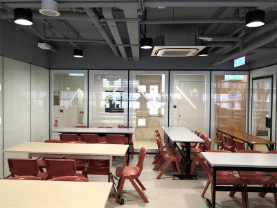 China 80mm Thick Soundproof Partition Wall with Aluminum Alloy Frame - NRC 0.85 Rating, Class A Fire Rated, 1200mm×2400mm Panels for sale
