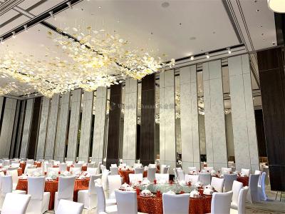 China 80mm Hotel Partition Wall with 50dB Sound Insulation and Class A Fire Resistance - Movable Space Division System for sale