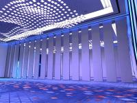 China Customized Wood Grain Retractable Partition Wall - Aluminum Sliding Glass Room Divider with Class A Fire Resistance for sale