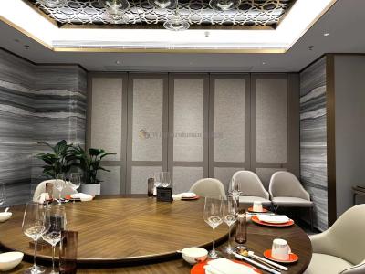 China 85mm Thickness Banquet Hall Partition Wall with B1 Fireproof Rating - Customizable Up to 5 Meters Height for sale
