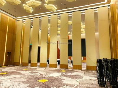 China 6000-12000mm Width Acoustic Folding Partition Wall with 55dB Soundproofing and Class A Fire Rating for sale