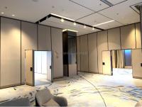 China Soundproof Folding Partition Wall 2000-6000mm Height with Double Seal Aluminum Track for Banquet Halls for sale