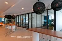 China Class A Fire-Rated Folding Partition Wall 2000-6000mm Height with Aluminum Track Roller System for sale