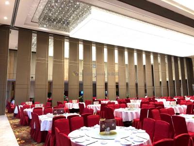 China WiigHirshman Soundproof Folding Partition Wall 2000-6000mm Height Class A Fire Rating Double Seal Rubber for sale