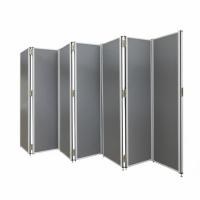 China Folding Partition Walls 25-40kg/m2 B1 Fireproof Aluminium Movable Walls for Commercial Spaces for sale