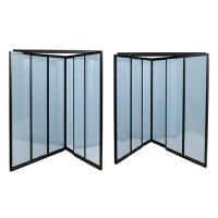 China Modern Glass Partition and Interior Folding Partitions Movable Walls Ideal Combination for sale