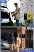 China TYPE1 RDC Home Electric Car Charger 16A 32A OCPP Level2 Wall Mounted EV Charging With Free Bluetooth for sale