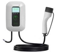 China RDC Adjustable AC Ev Charger Type 1 7kw 1 Phase Current Switching Wall-mounted Charging Stations With Swiping for sale