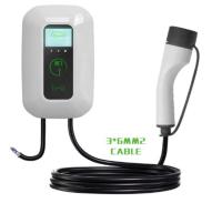 China RDC Adjustable AC Ev Charger Type 1 7kw 1 Phase Current Switching Wall-mounted Charging Stations With Swiping for sale