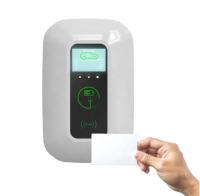 China RDC Adjustable AC Ev Charger Type 1 7kw 1 Phase Current Switching Wall-mounted Charging Stations With Swiping for sale